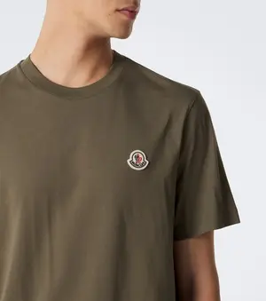 Moncler Set Of 3 Cotton Jersey T-shirts - Multicoloured