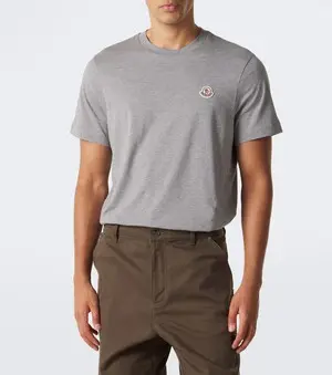 Moncler Set Of 3 Cotton Jersey T-shirts - Multicoloured