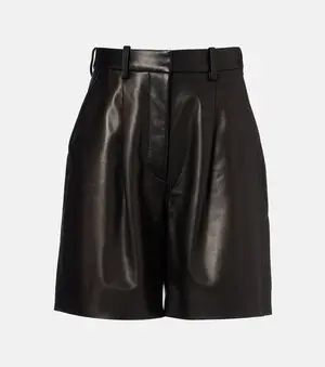 JOSEPH Suze Leather Shorts