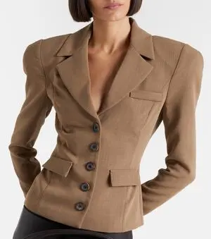 Magda Butrym Wool Blazer - Brown