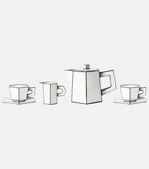 SERAX Carte Blanche Porcelain Coffee Set Annebet Philips - White