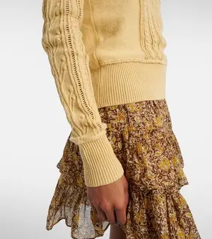 MARANT ETOILE Kalyn Cotton And Wool Sweater - Yellow
