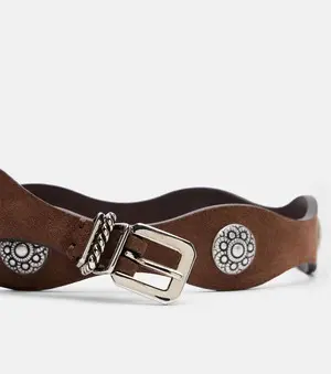 Etro Embellished Suede Belt