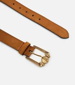 Etro Pegaso Suede Belt