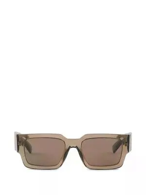 Prada Symbole Square-frame Sunglasses - Brown