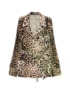 Ermanno Scervino Leopard-print Tie Jacket