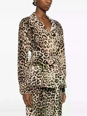 Ermanno Scervino Leopard-print Tie Jacket