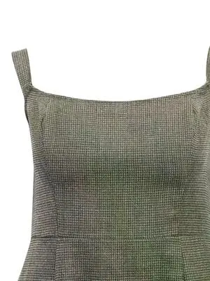 REFORMATION Houndstooth Print Midi Dress