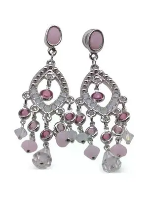 SWAROVSKI Chandelier Drop Earrings - Silver