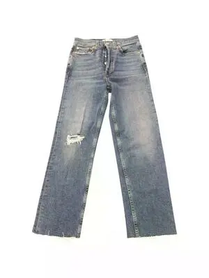 RE/DONE Distressed Five-pocket Jeans