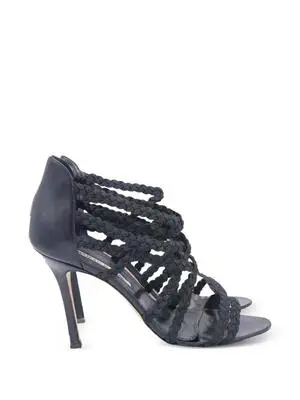 Manolo Blahnik Braided Gladiator Sandals