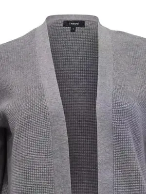 Theory Open Front Rib-knit Cardigan