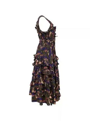 Ulla Johnson Imogen Printed Ruffled Dress