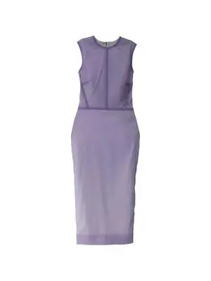 Victoria Beckham Linear Midi Fitted Dress