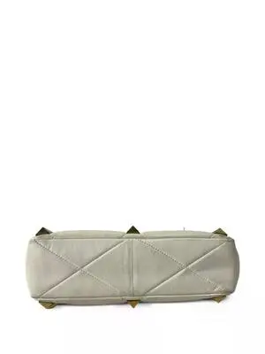 Valentino Garavani Roman Stud Leather Shoulder Bag - Neutrals