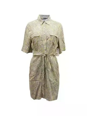 Equipment Snake-print Shirt Dress
