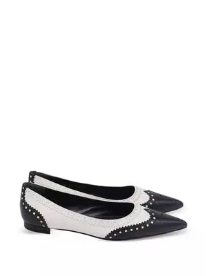 Gucci Brogue Pointed Ballet Flats