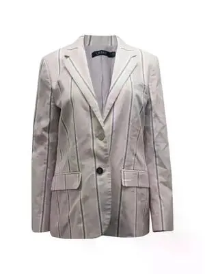 Ralph Lauren Striped Single-breasted Blazer