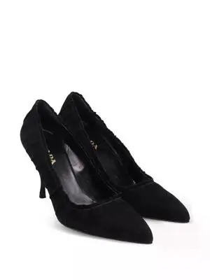 Prada Pleated Pointed-toe Pumps