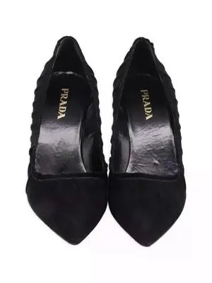 Prada Pleated Pointed-toe Pumps