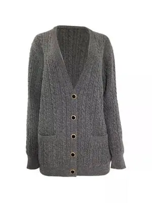 Alessandra Rich Cable-knit Cardigan