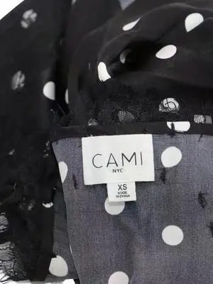 Cami Nyc Polka-dot Silk Top