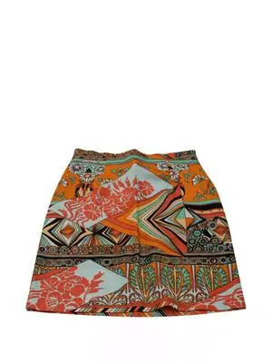 MSGM Floral-print Mini Skirt