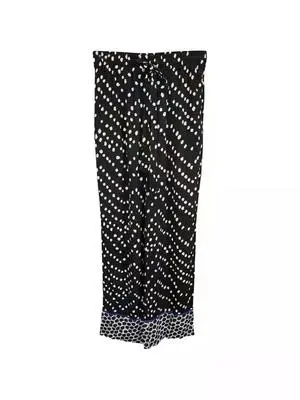 Diane Von Furstenberg Black Wash Pants For Women
