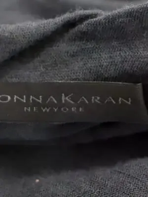 DONNA KARAN VINTAGE Scoop-neck Long-sleeve Top