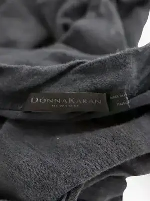 DONNA KARAN VINTAGE Scoop-neck Long-sleeve Top