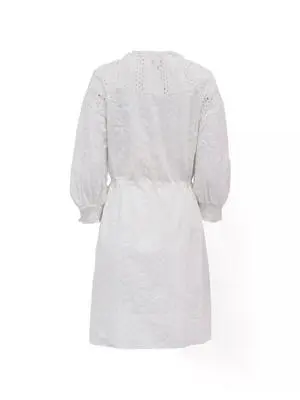 Chloé Eyelet Mini Dress With Drawstring