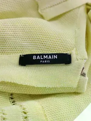 Balmain Sleeveless Knit Crop Top