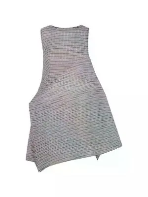 Issey Miyake Striped Draped Dress