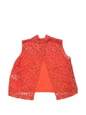 Sandro Sleeveless Lace Blouse