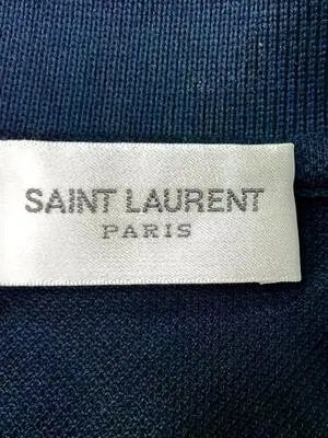 Saint Laurent Embroidered-logo Polo Shirt