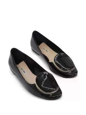 Miu Miu Patent-leather Ballet Flats