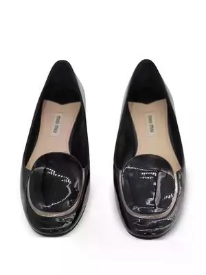 Miu Miu Patent-leather Ballet Flats