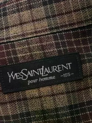 Saint Laurent Flannel Checked Shirt