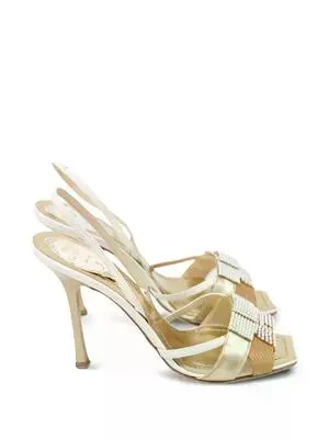 Rene Caovilla Embellished Slingback Sandals