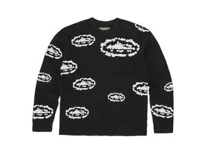 CORTEIZ X Denim Tears Island Wreath Waffle Thermal - Black
