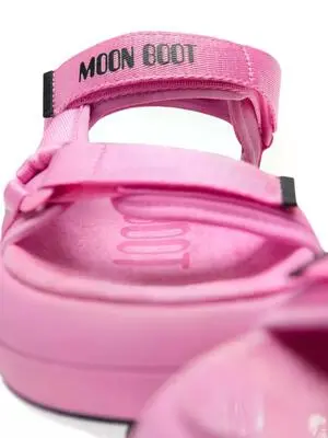 Moon Boot Super" Sandals With Logo Detailing - Pink