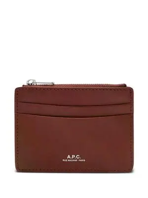 A.p.c. Zip-top Cardholder - Red