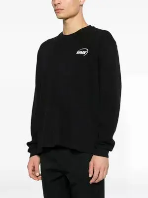 BOILER ROOM Ribbed Logo-print Sweatshirt