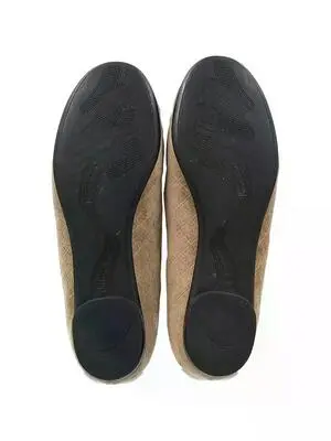 FERRAGAMO Cap Toe Bow Ballerinas