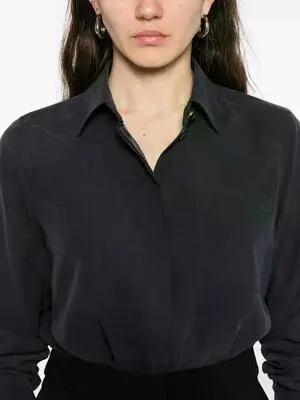 Max Mara Breast-pocket Long-sleeve Shirt - Blue