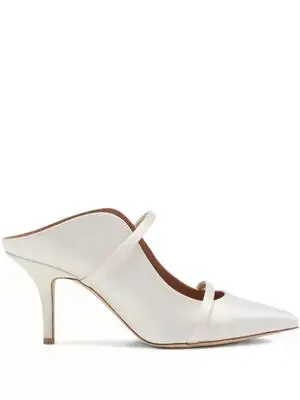 MALONE SOULIERS 70mm Maureen Mules - White