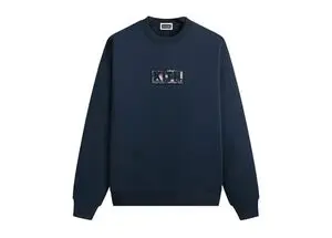 Kith X Columbia Patchwork Vintage Nelson Crewneck Sweatshirt - Nocturnal