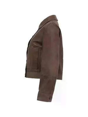 Brunello Cucinelli Button-down Leather Jacket