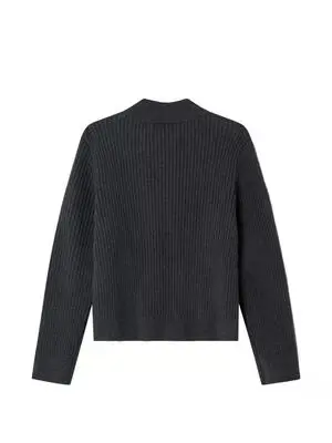 CARRER Ribbed Patch Cardigan
