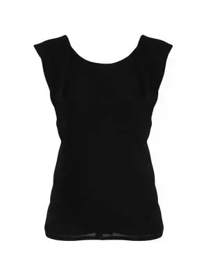 Moschino Sleeveless Blouse - Black